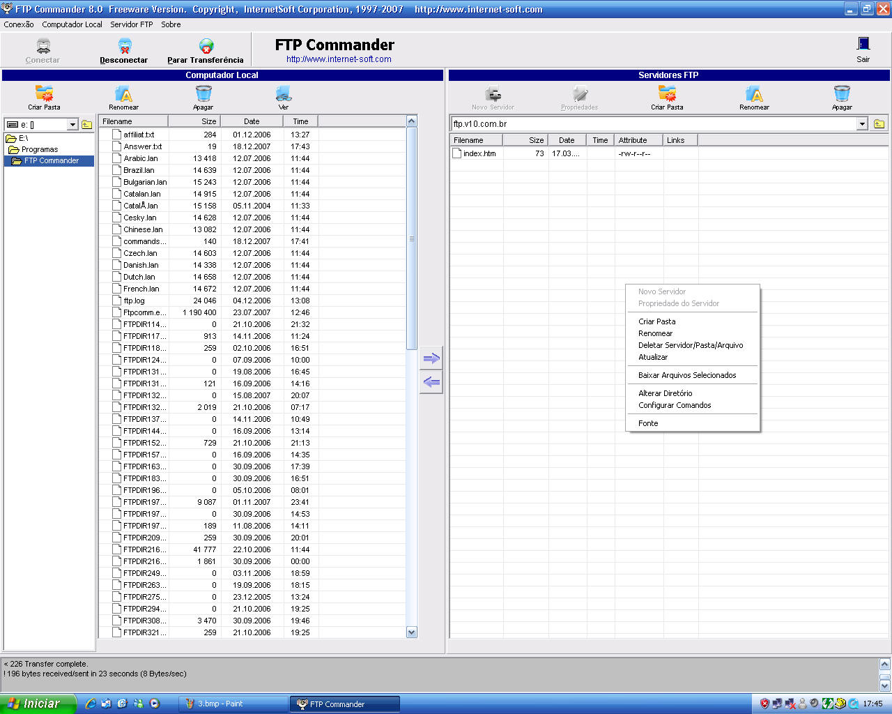Tutorial de uso de FTP