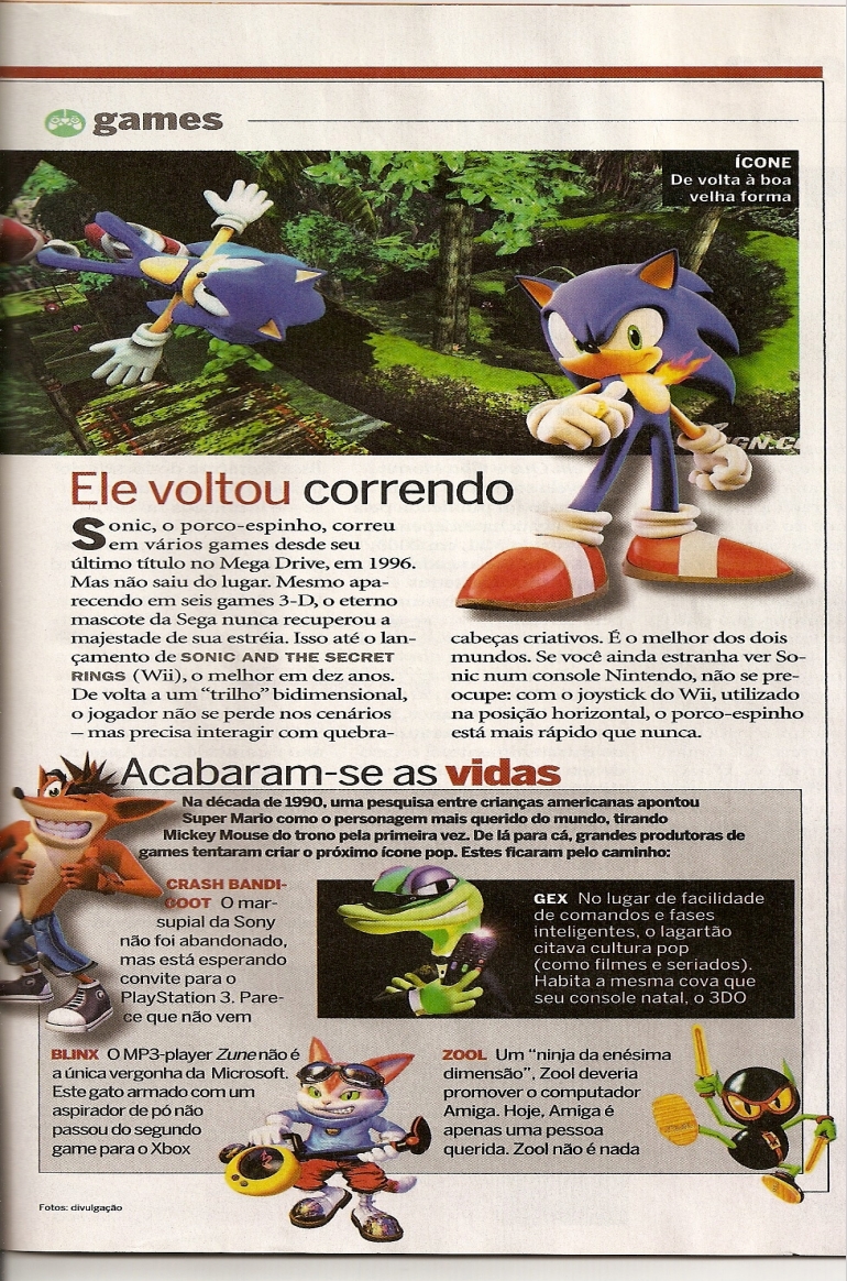 Revistas em Geral do Sonic
