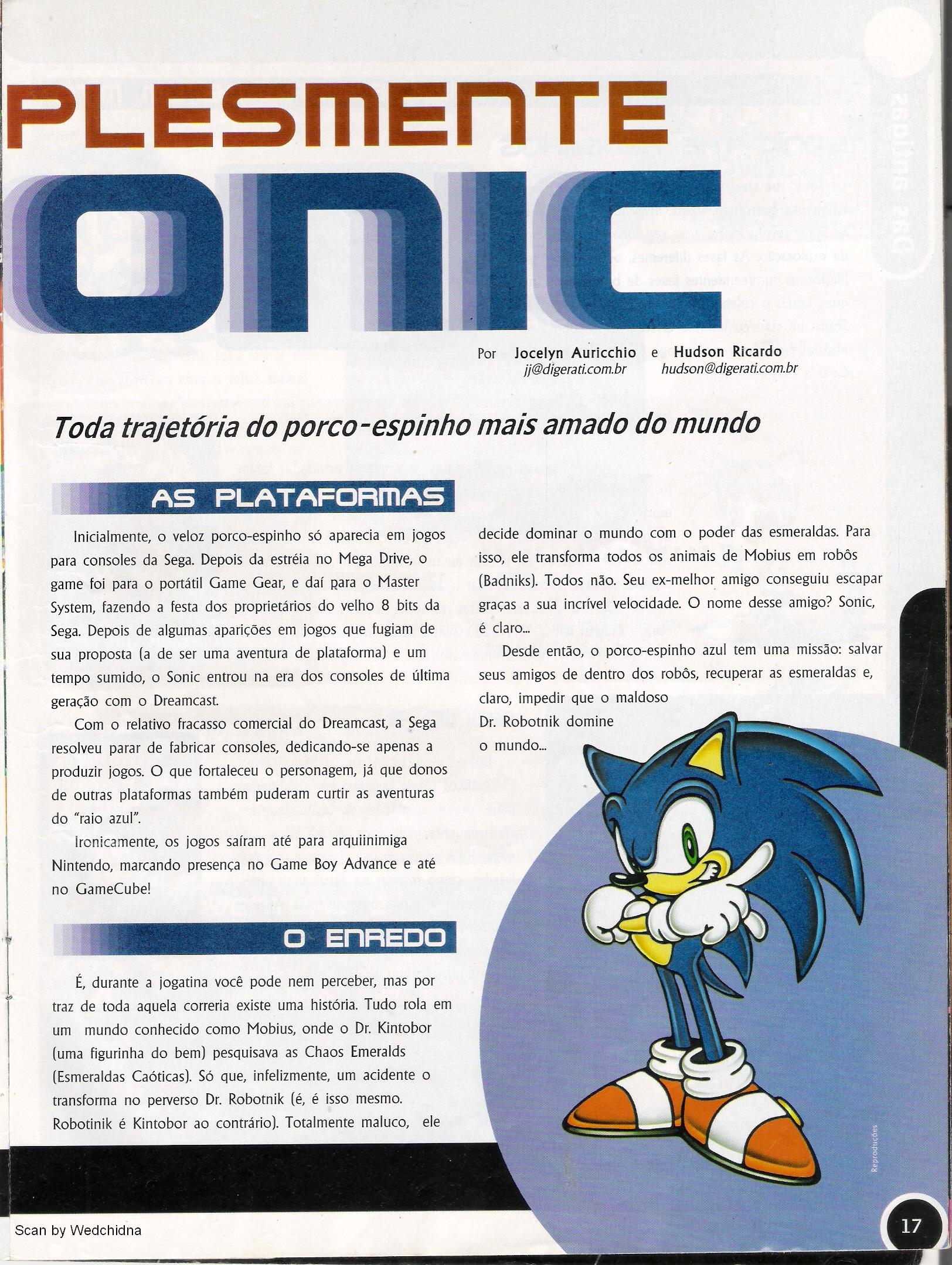 Revistas em Geral do Sonic